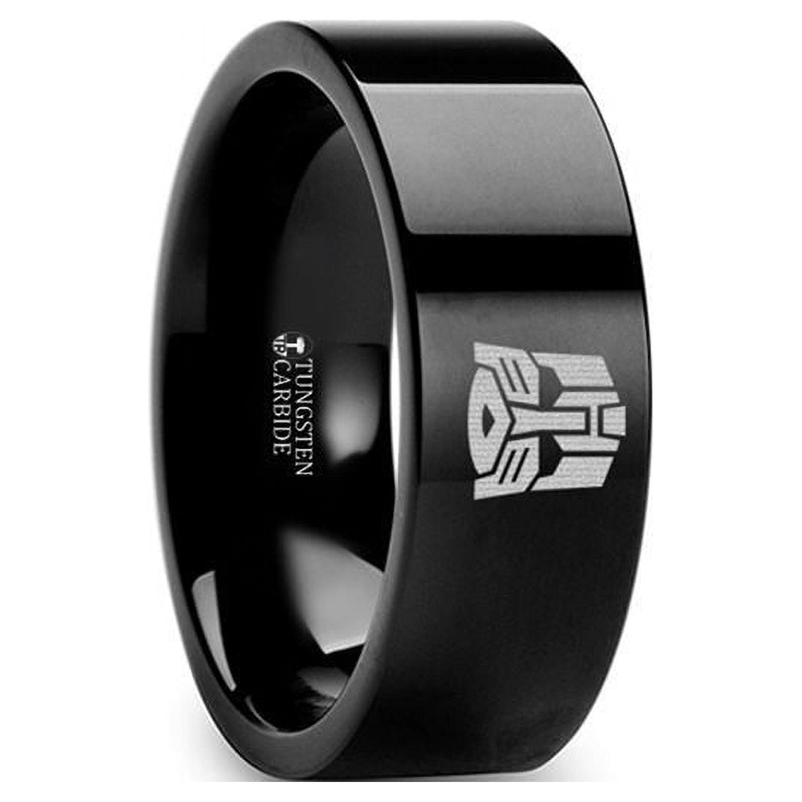 Thorsten Super Hero Movie Black Tungsten Engraved Ring Jewelry - 6mm ...