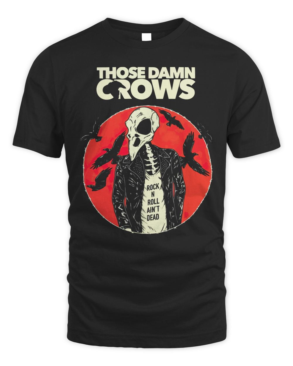 Those Damn Crows Merch Crow Skeleton Rnrad Shirt - Walmart.com