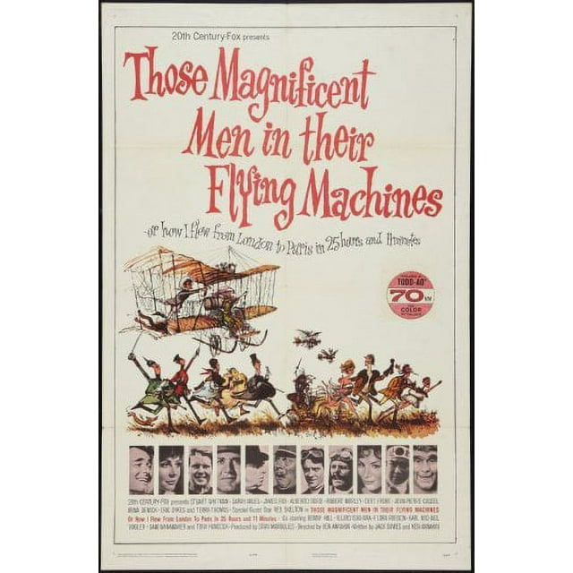 Those Magnificent Men Flying Machines Poster 12x16 Print on Metal Sign ...