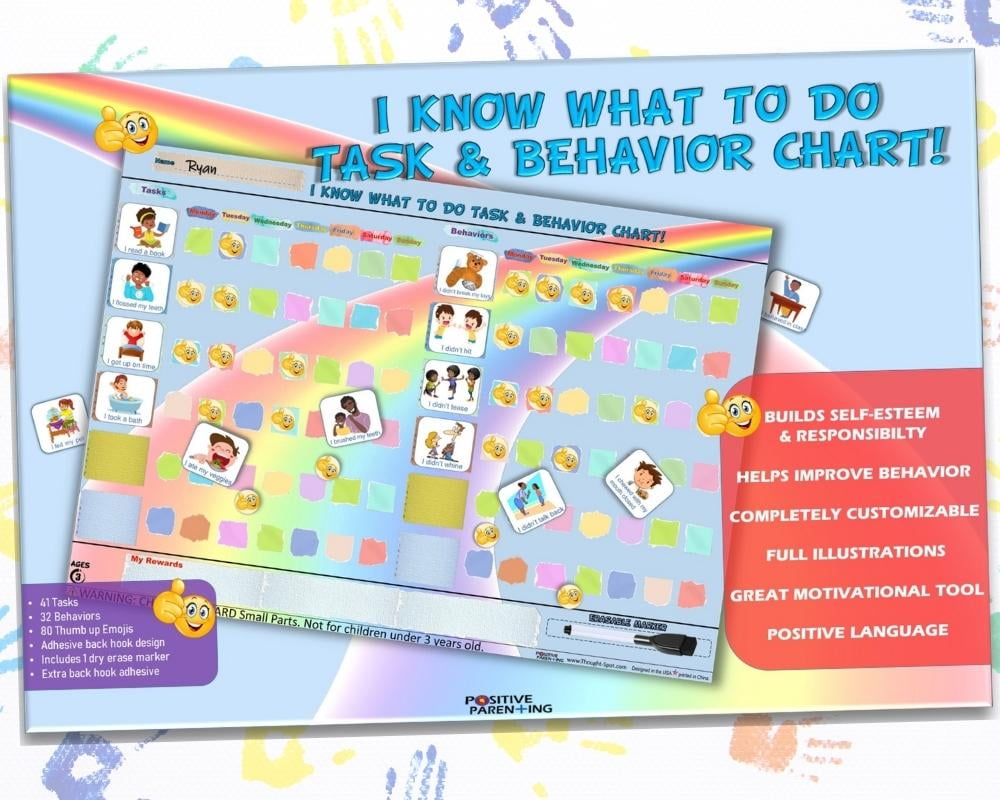 Thought-Spot: Task & Behavior Reward Chart: Encourages Positive Choices ...