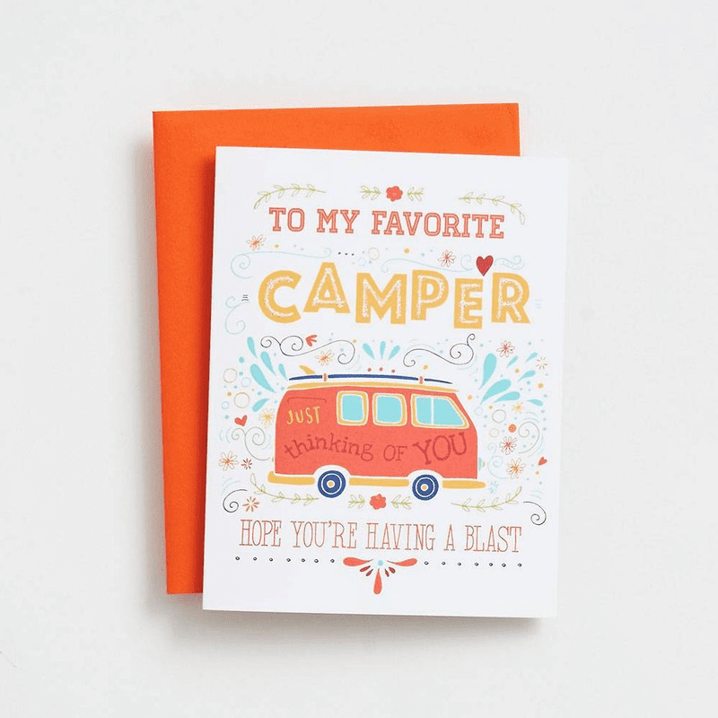 Thoughtful Camper Greeting Card – “To My Favorite Camper” Design ...