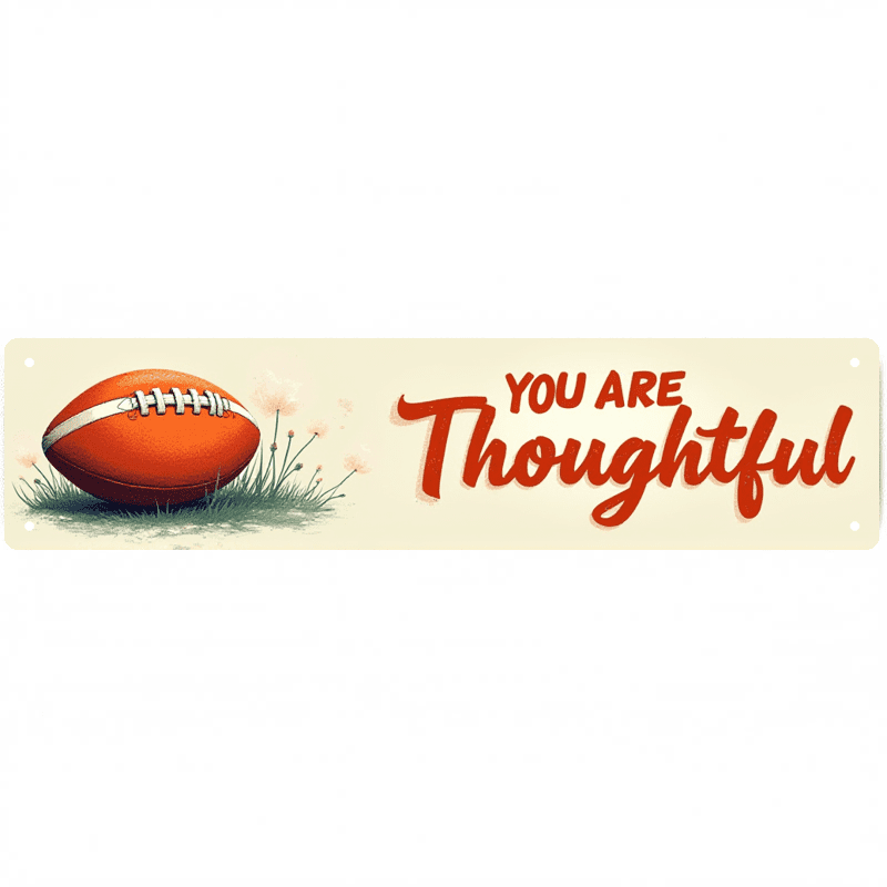 Thoughtful Design Tin Sign - 16x4 Inch - Ideal for Living Room, Study ...