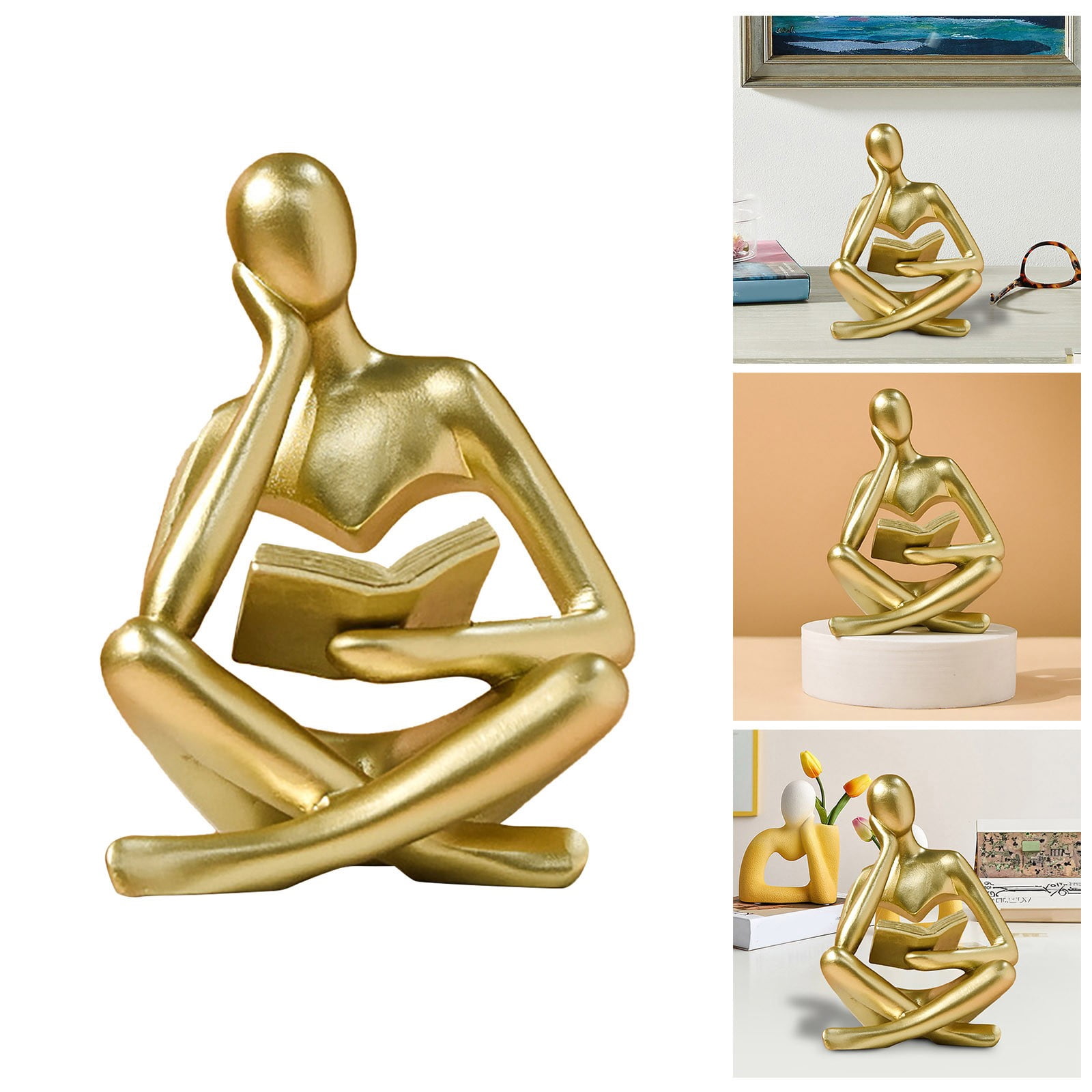 Thoughtful Desktop Ornament Sculpture - Elegant Minimalist Home for ...