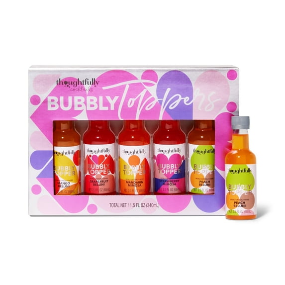 Thoughtfully Drink Mixers for Cocktails, Bubbly Toppers Gift Set ...