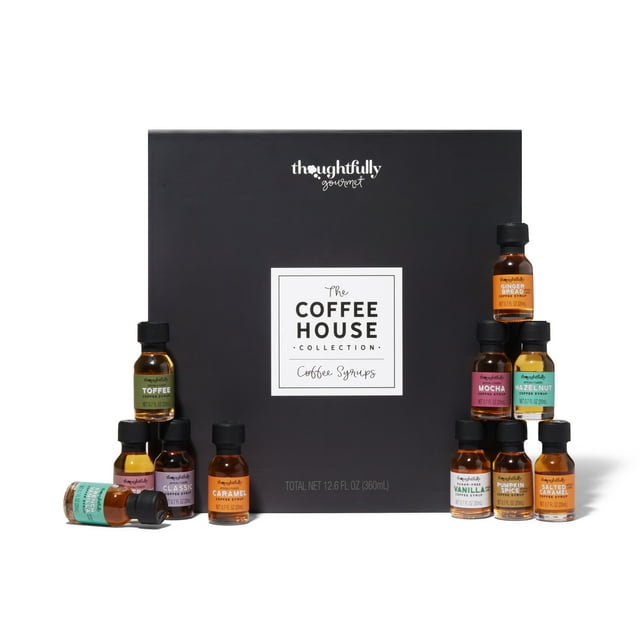 Thoughtfully Gourmet, Coffee Syrups Mega Sampler Variety Gift Set, Set ...