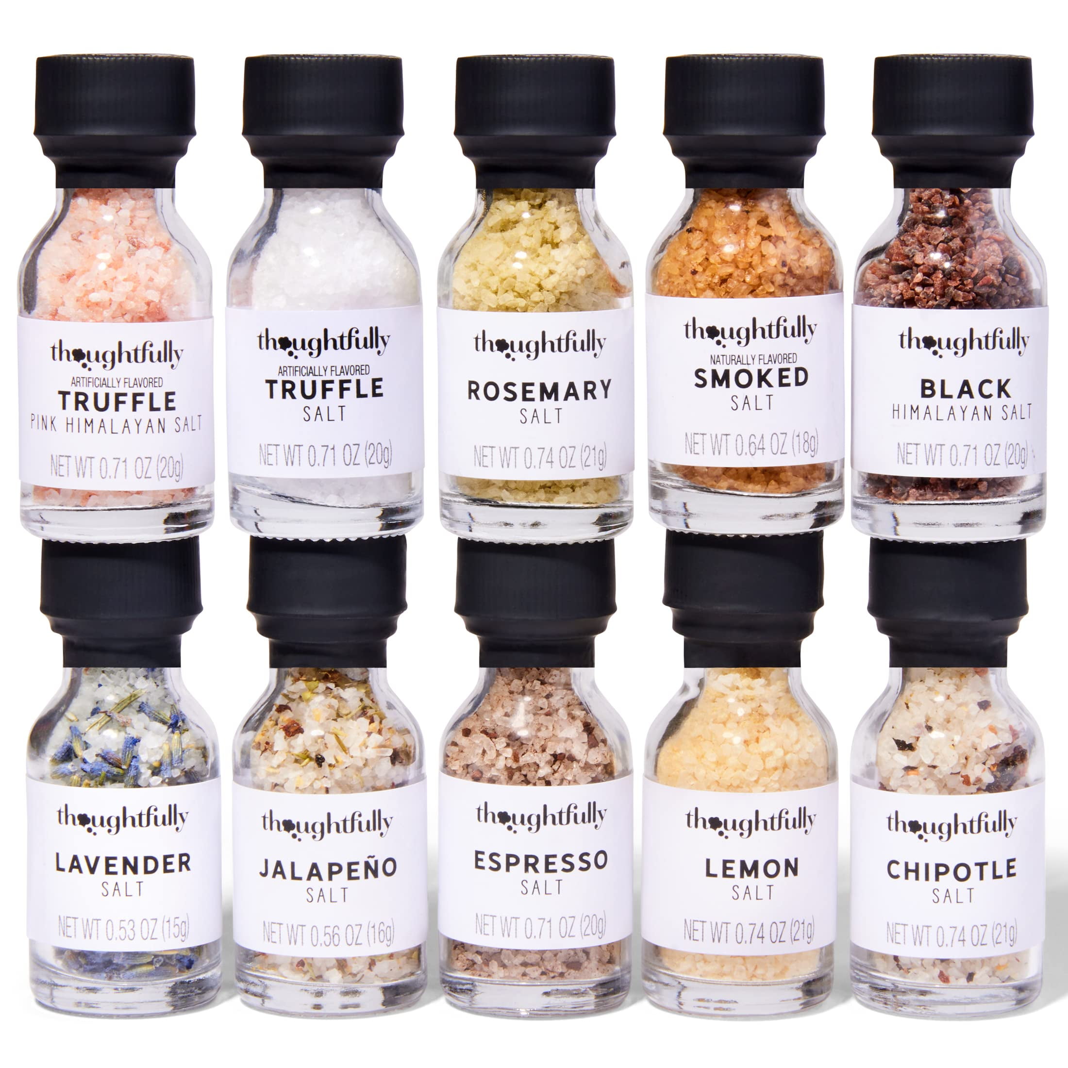 Thoughtfully Gourmet, SCH4 Cooking Salt Sampler Gift Set, Seasoning ...