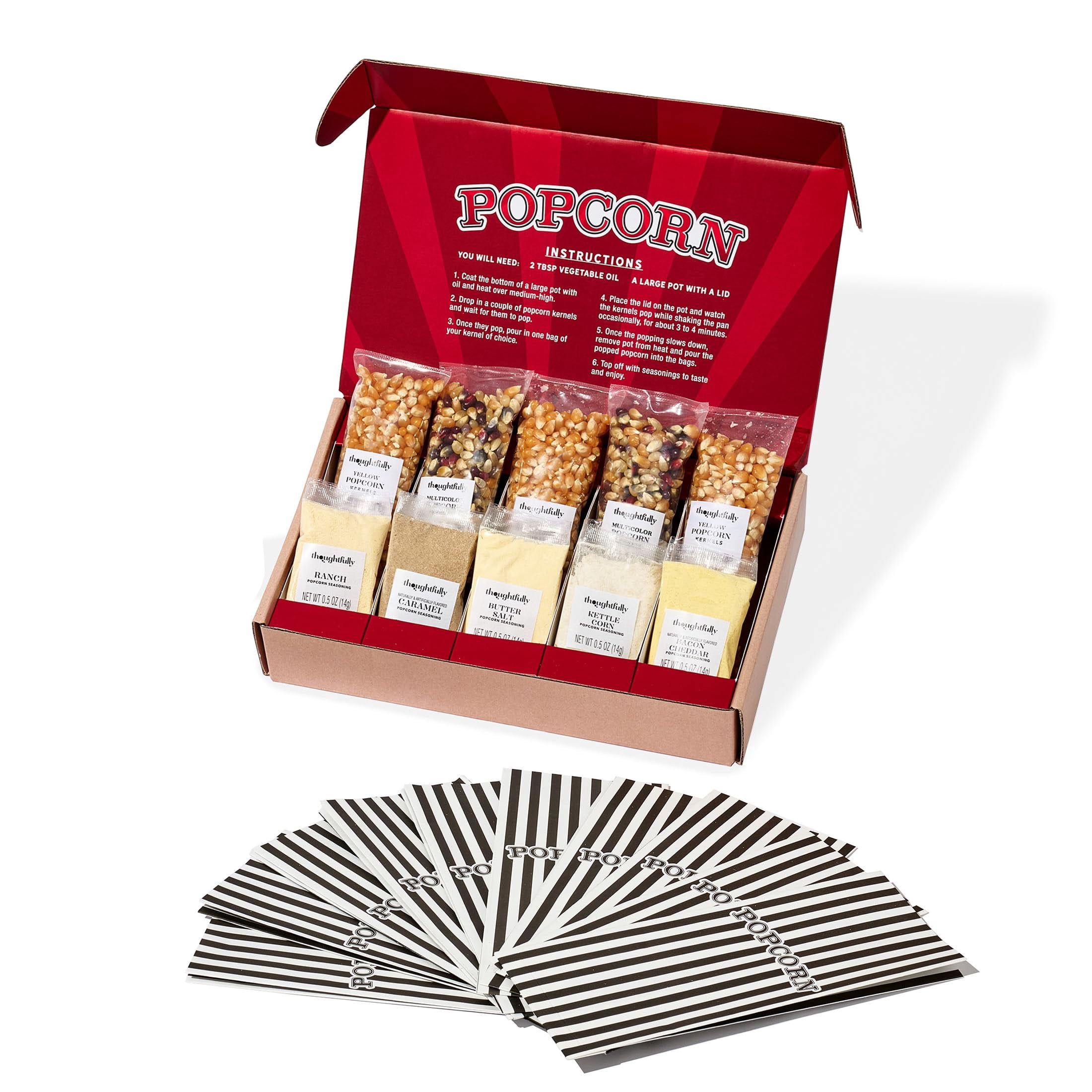Thoughtfully, Movie Night Popcorn VTF5 Gift Set, Party Box and ...