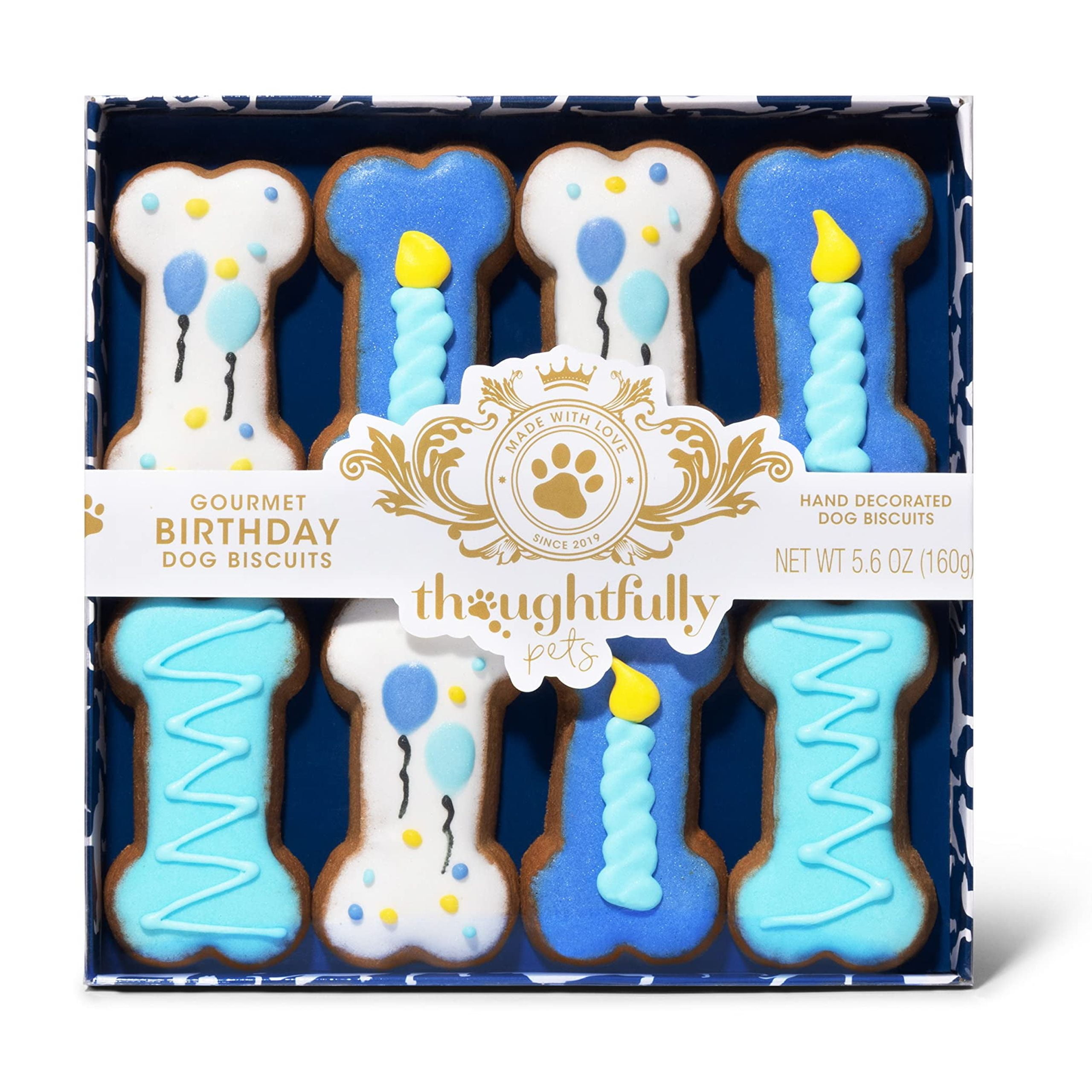 Thoughtfully Pets, Dog Birthday SBF3 Cookie Gift Set, Hand Decorated ...