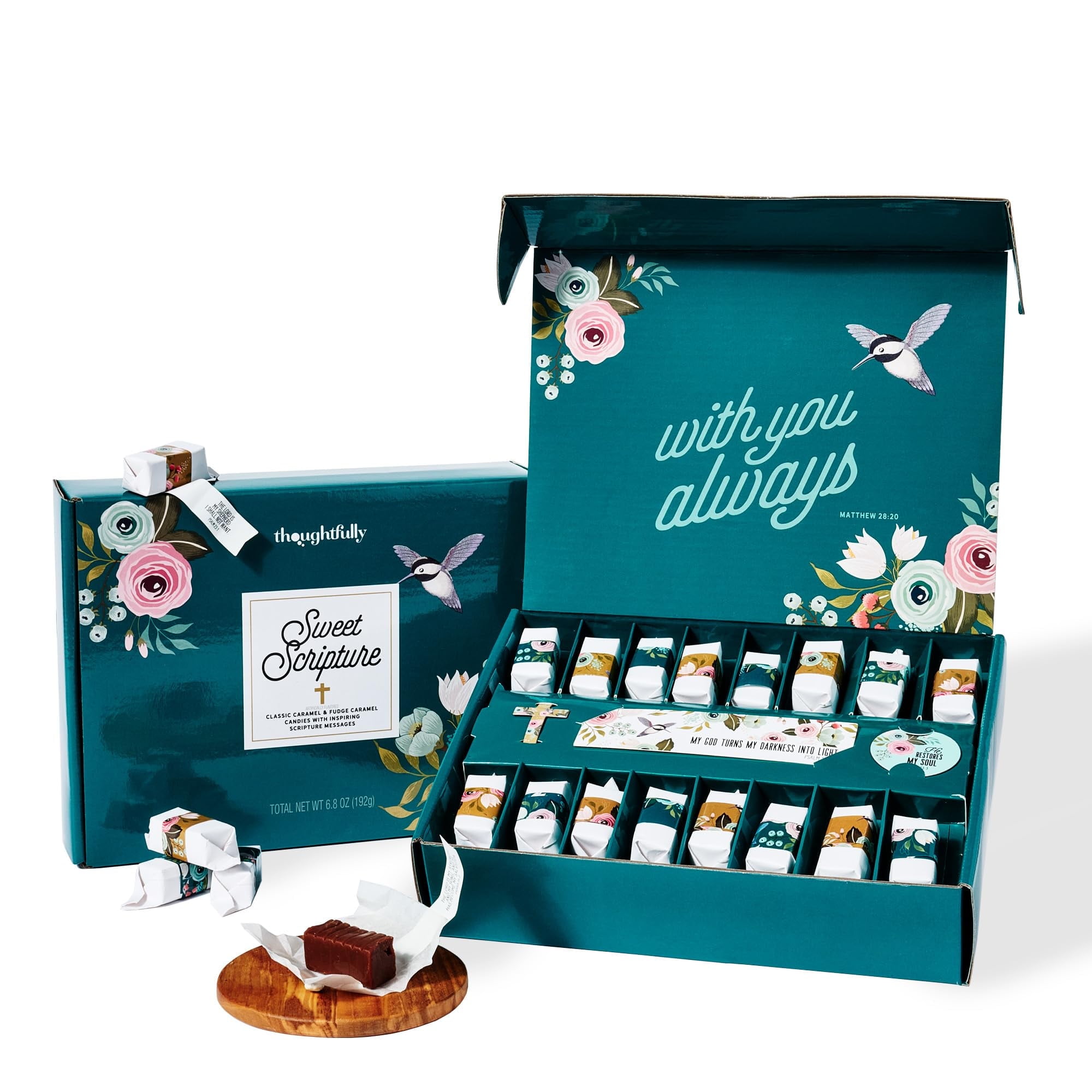 Thoughtfully, Sweet Scripture Caramel Affirmations Gift Set, Includes ...