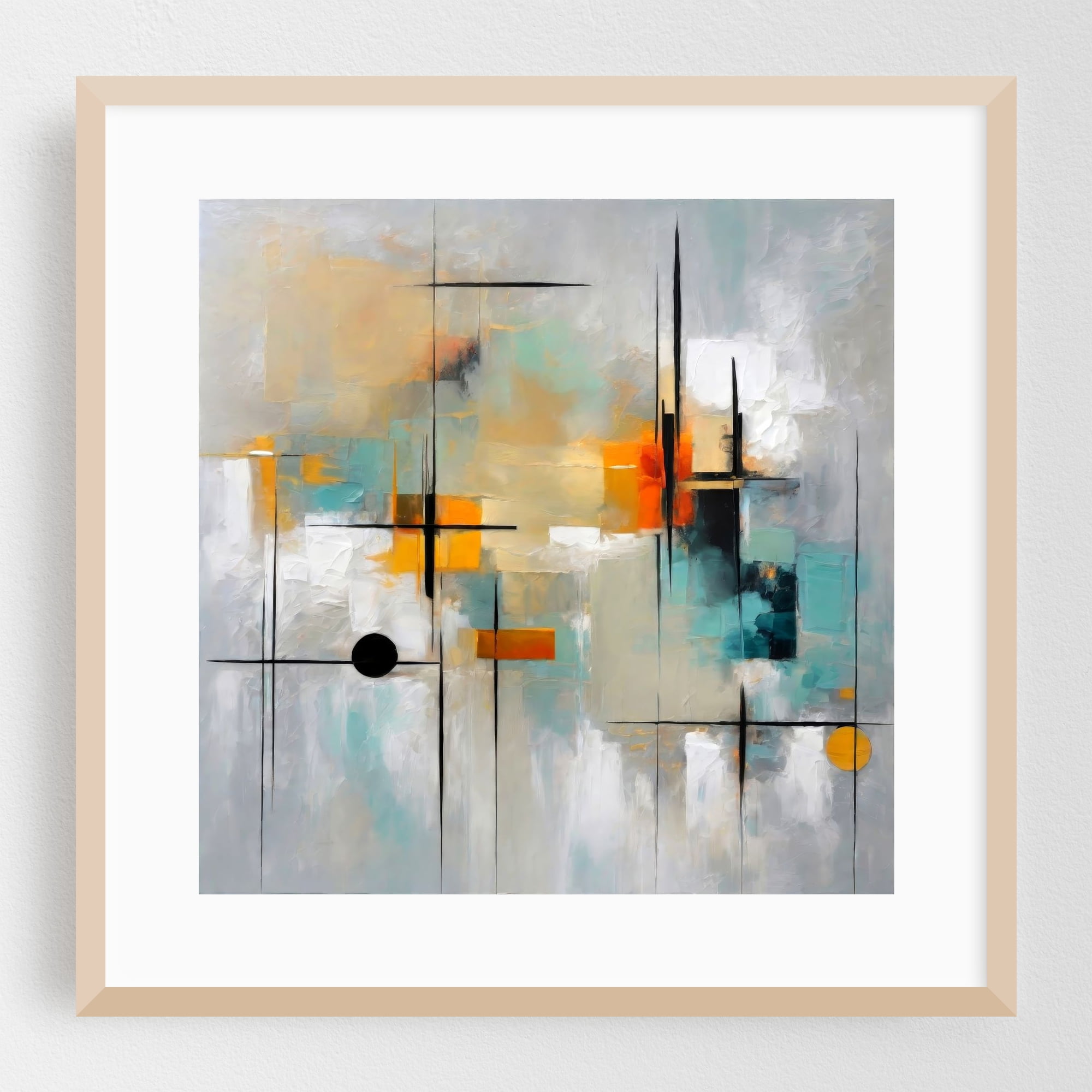 Where Thoughts and Dreams Align - Digital Art Abstract Geometric Modern ...