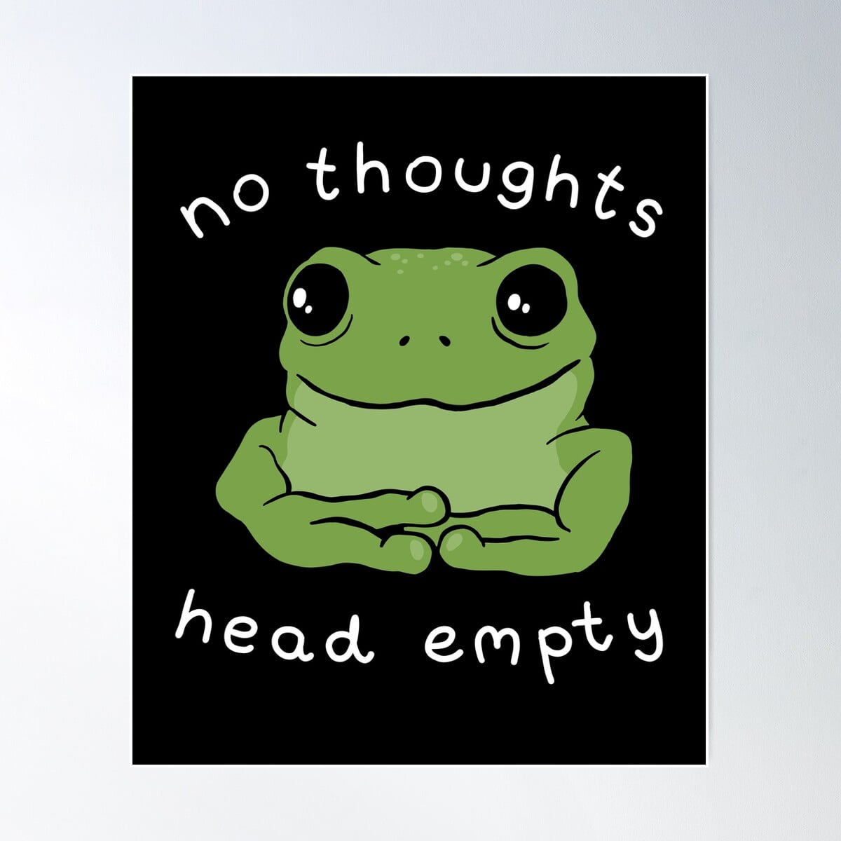 No Thoughts Head Empty Frog Meme: A Cute Mental Health Aesthetic With A ...
