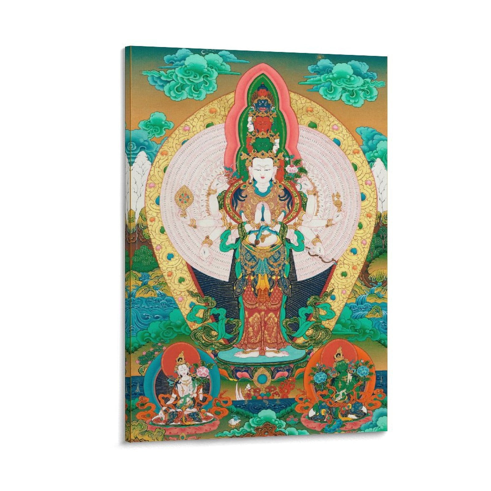 Thousand-Hand Kwan-yin Tibetan Thangka Poster Artworks Picture Print ...
