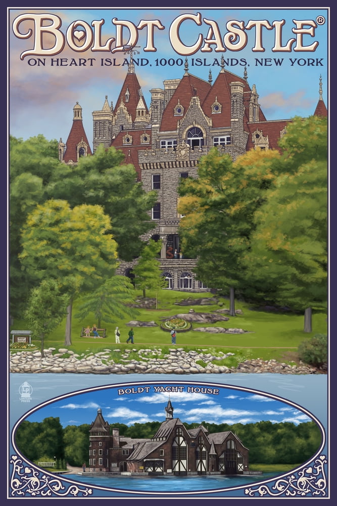 Thousand Islands, New York, Boldt Castle (24x36 Giclee Gallery Art ...