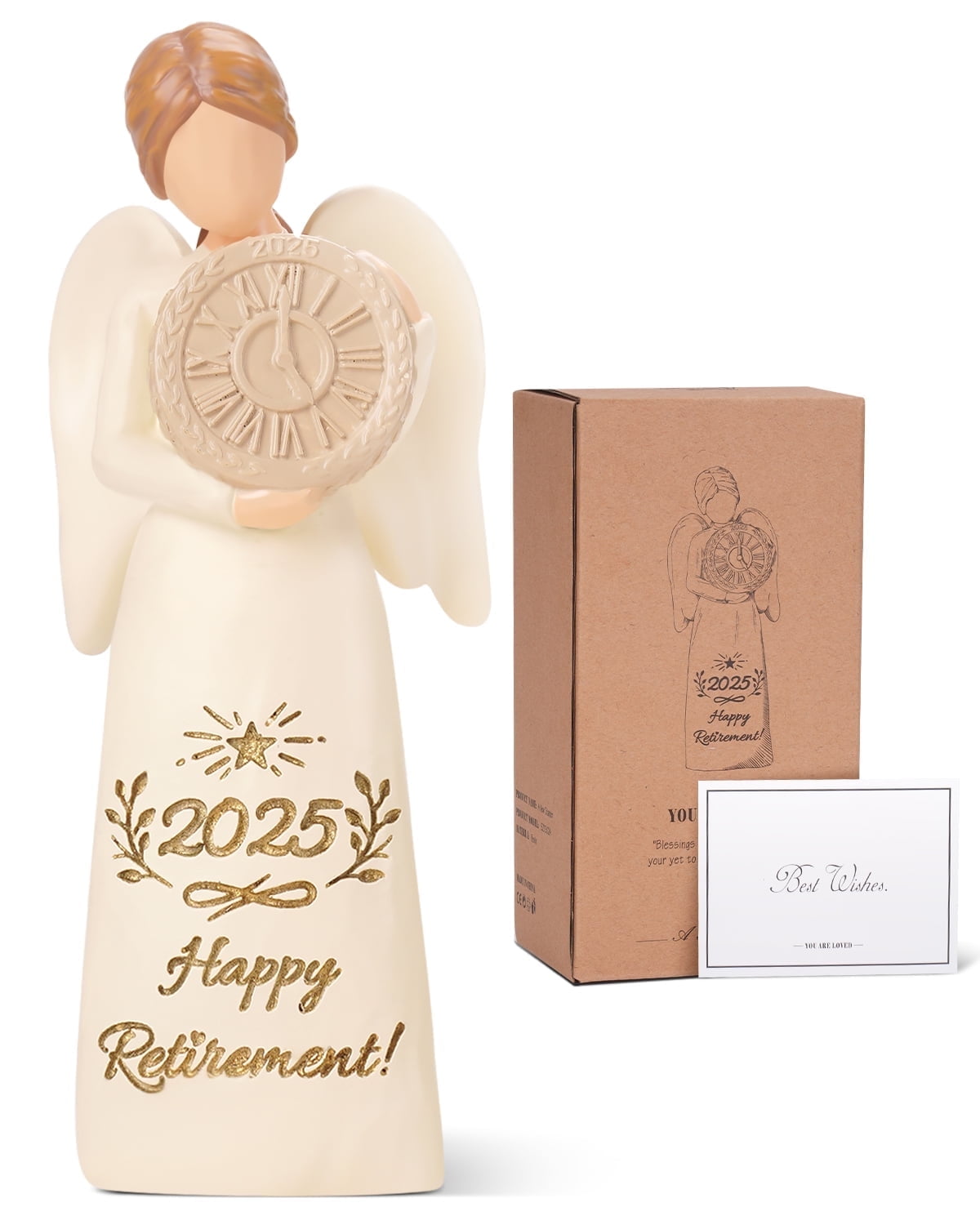 thovorrnl Retirement Angel Figurine, Happy Retirement Gift for Women ...