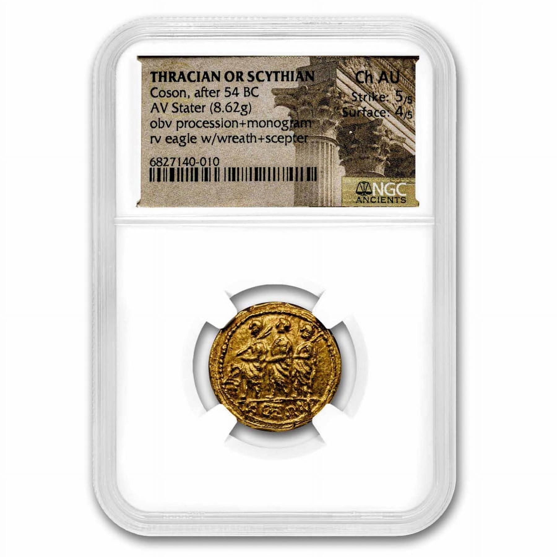 Thracian/Scythian Gold Stater Coson (after 54 BC) Ch AU NGC - Walmart.com