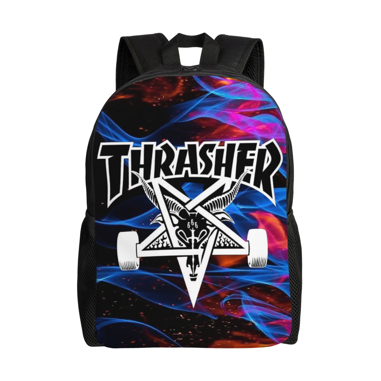 Thrasher Fire Large Capacity Backpack Portable Bag Lightweight Daypack ...