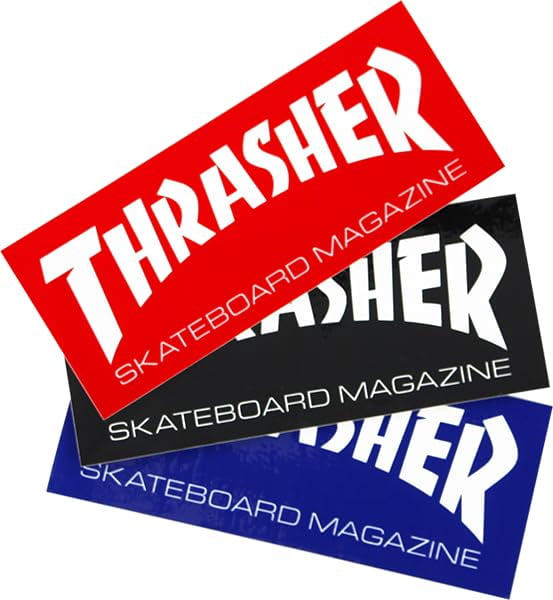 Thrasher Magazine Logo Super 4x10 Decal 1 Piece Assorted Colors ...