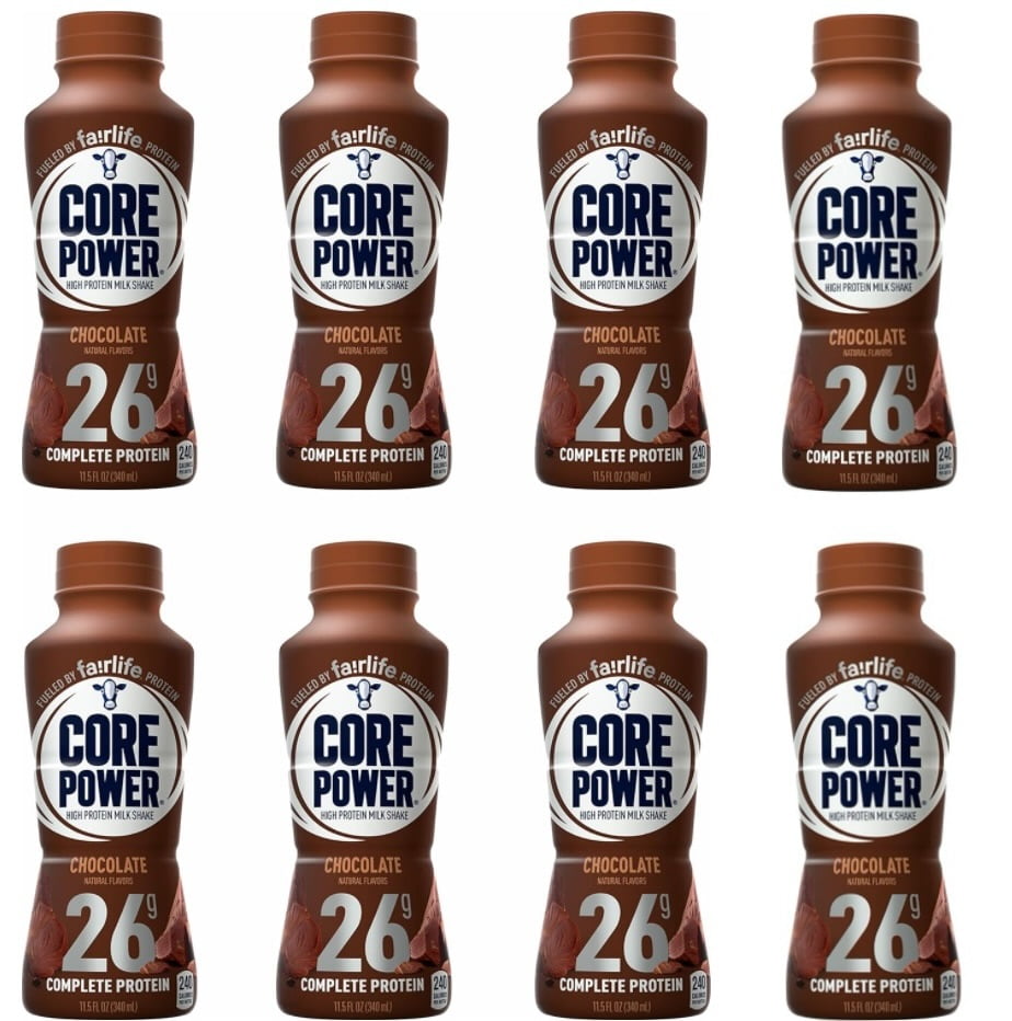 Core Power Protein Shake, Chocolate 8 Pack 26 gram, 14 oz bottles ...