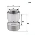 Thread Adapter Er11 Er16 Er20 Er25 Er32 Collet Chuck Spindle for Motor ...