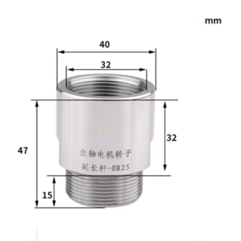 Thread Adapter Er11 Er16 Er20 Er25 Er32 Collet Chuck Spindle For Motor ...