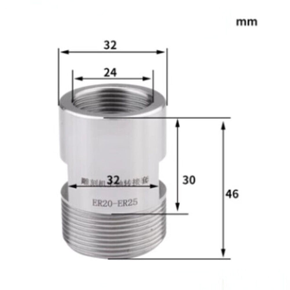 Thread Adapter Er11 Er16 Er20 Er25 Er32 Collet Chuck Spindle for Motor ...