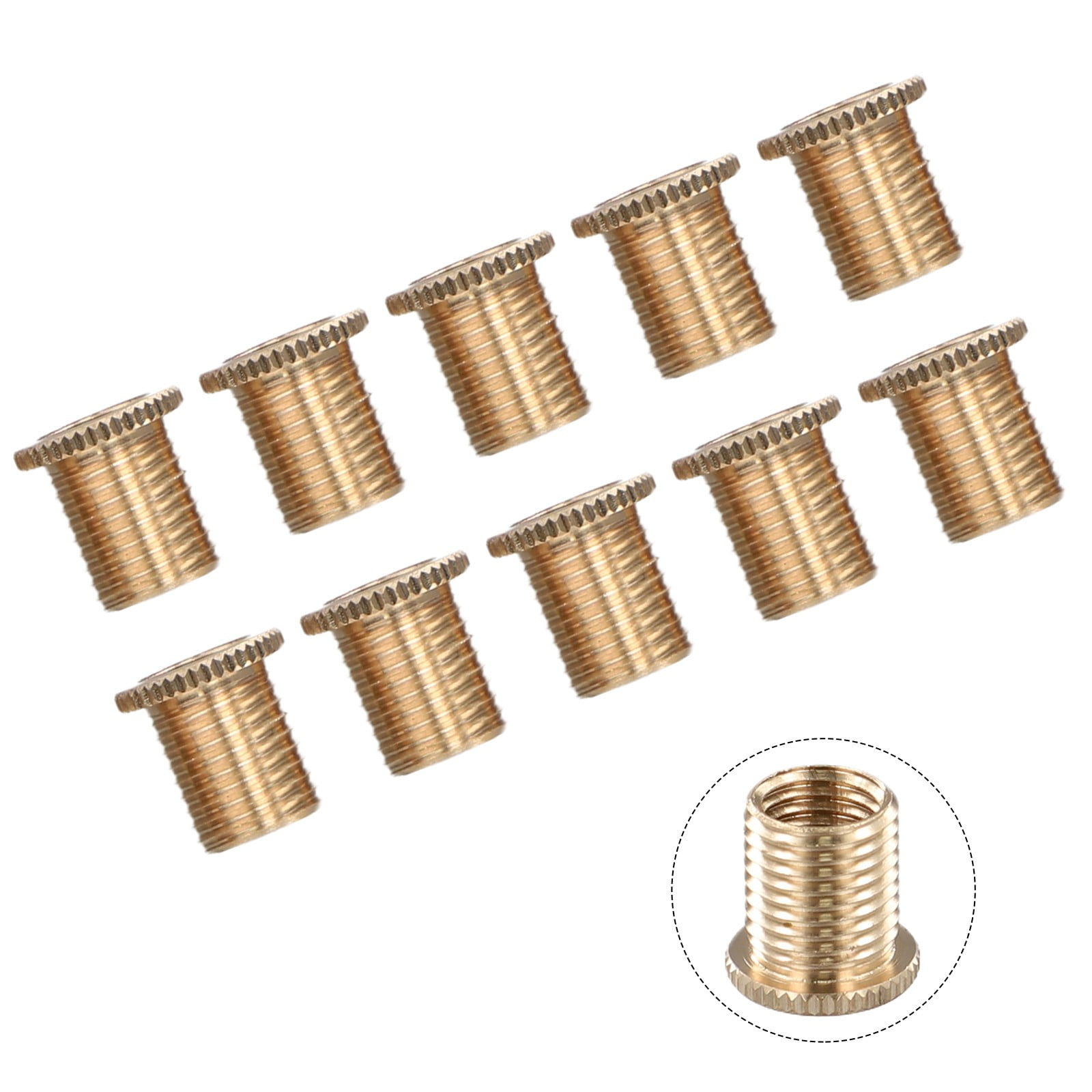 Thread Adapter Gear Shift Knob 10 Pack Aluminum Brand New Gold M10x1.25 ...