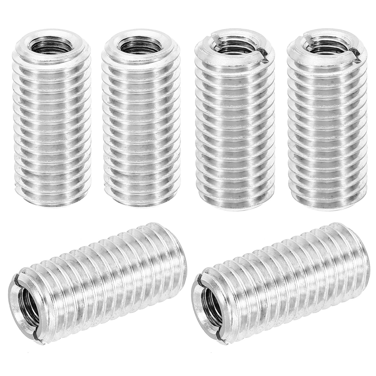 Thread Adapters Sleeve Reducing Nut, 6 Pcs M14x M8x30mm Male to Female ...