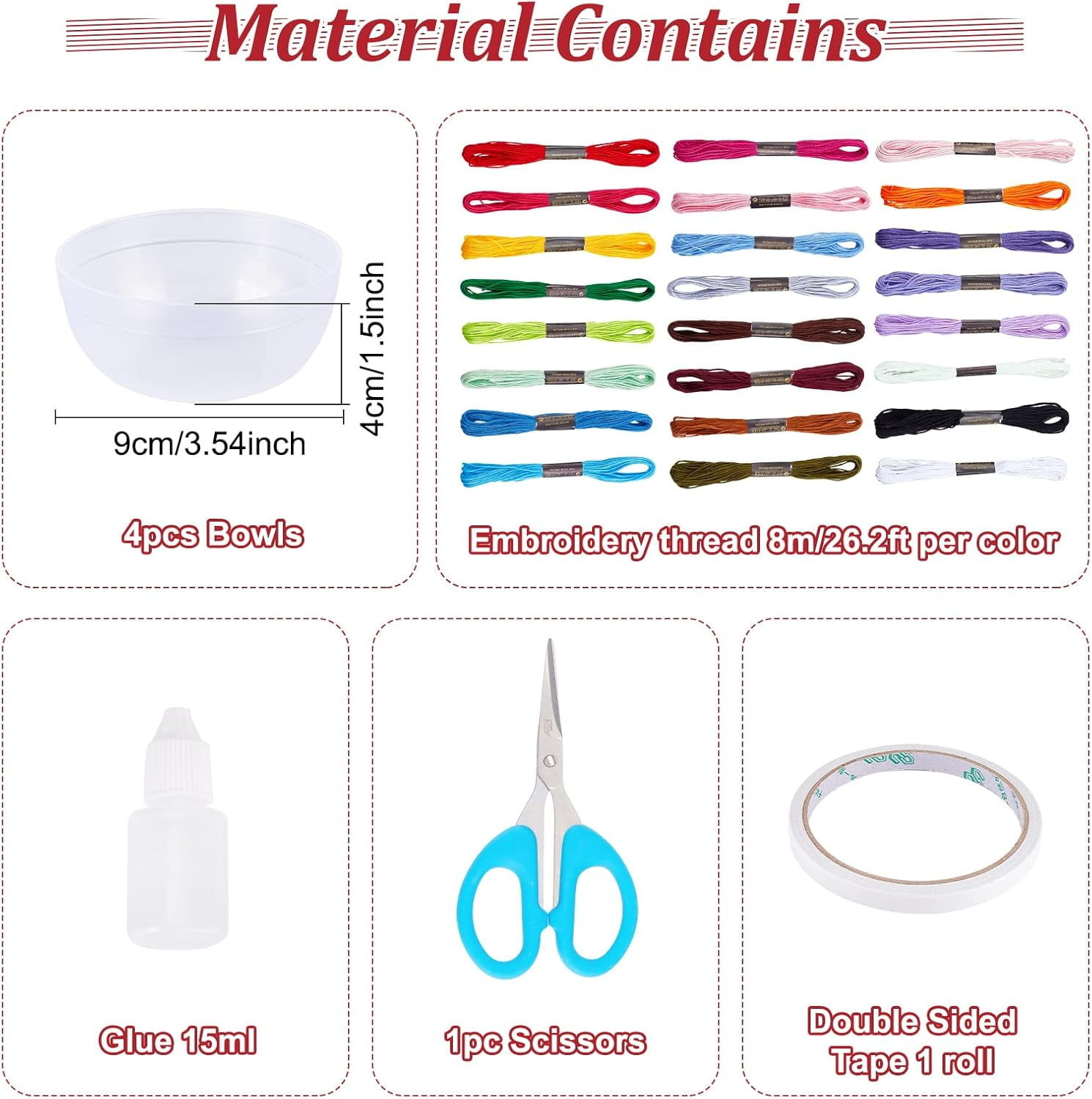 Thread Bowl Kit Craft Kit Makes 4 Tiny Thread Bowls Art Project ...