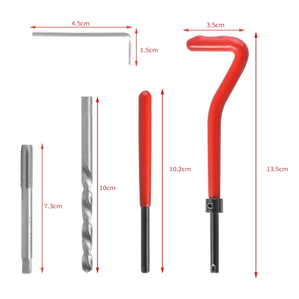 Thread,Car Coil * 1.25 M14 Helicoil Car 15pcs Kit M5 Helicoil Car Coil ...