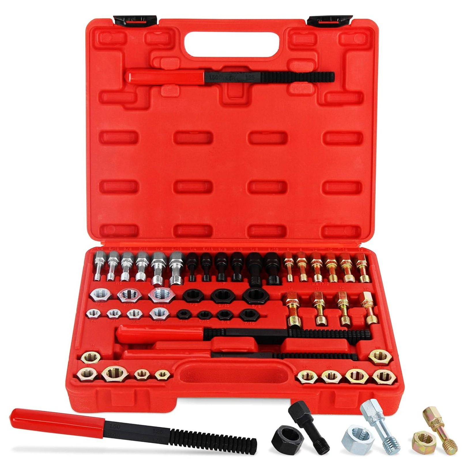 Thread Chaser Set 49 Piece - SAE and Metric Thread Chaser Bolt ...