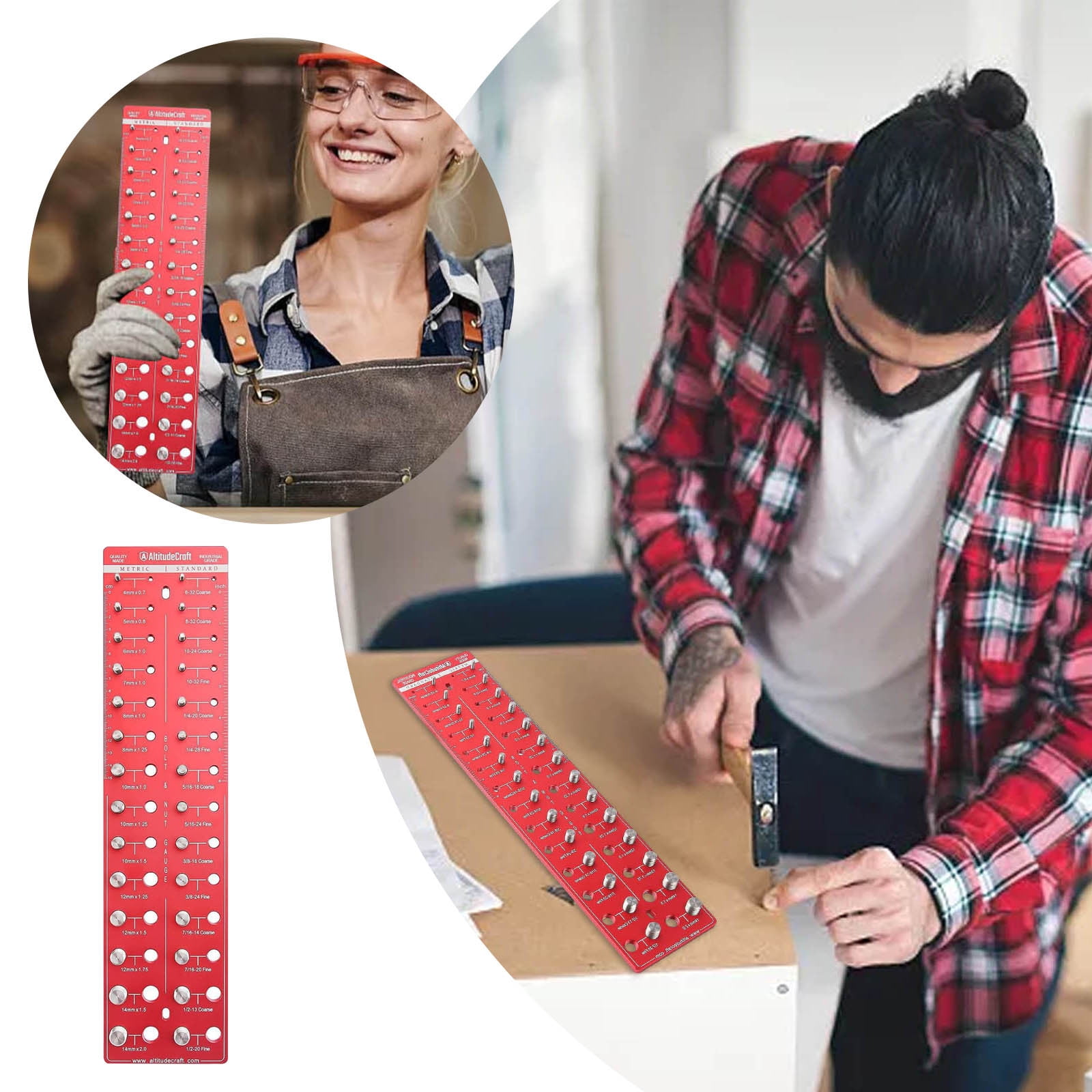 Thread Checker, 28 Nut and Bolt Thread Checker, Bolt Size and Thread ...