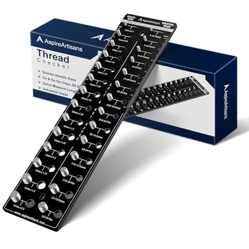 Thread Checker, Bolt and Nut Identifier Gauge, Bolt and Screw Size ...