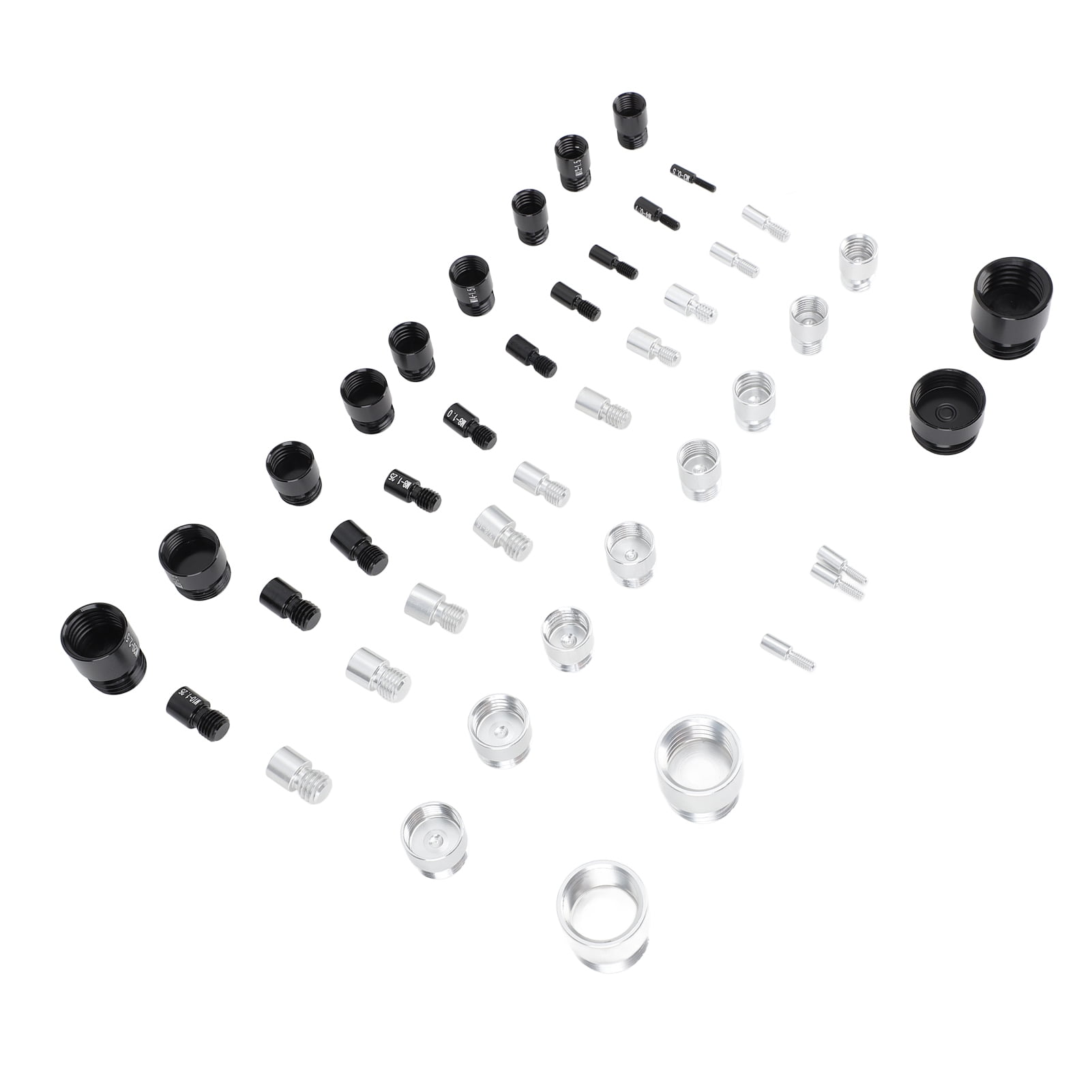 Thread Checker With Storage Box, 44Pcs Nut And Thread Checker Aluminum ...