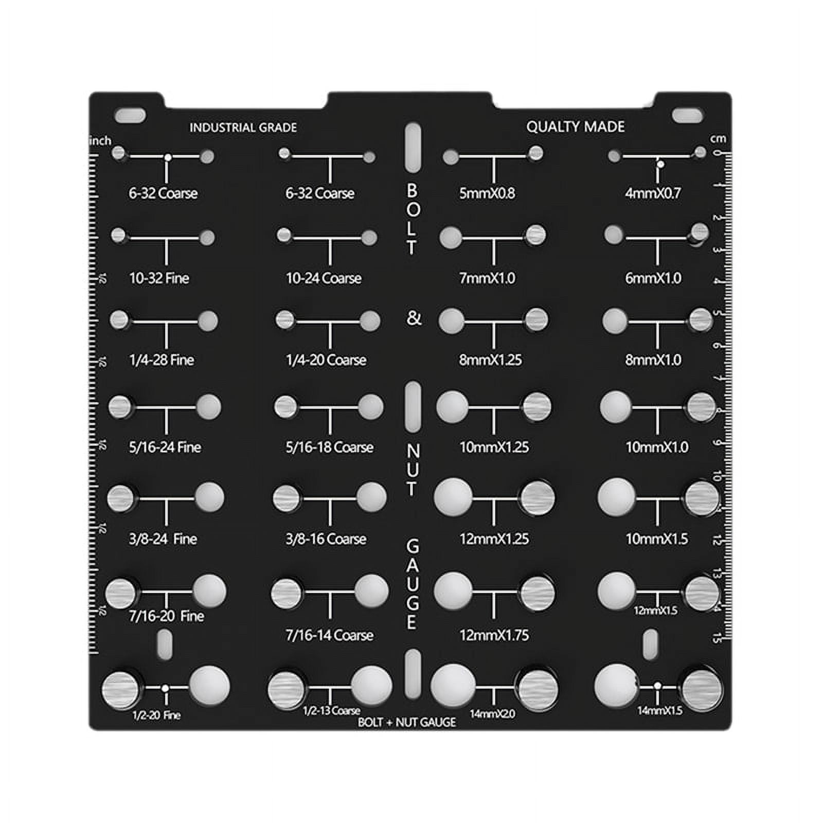 Thread Checkers,Bolt Identifier Board,Bolt and Screw Size Thread Gauge ...