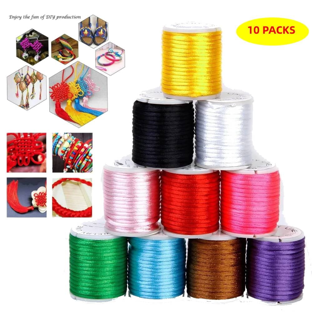 Thread Cord Spool Beading Jewlery Making Supplies 2mm Knitting Nylon ...