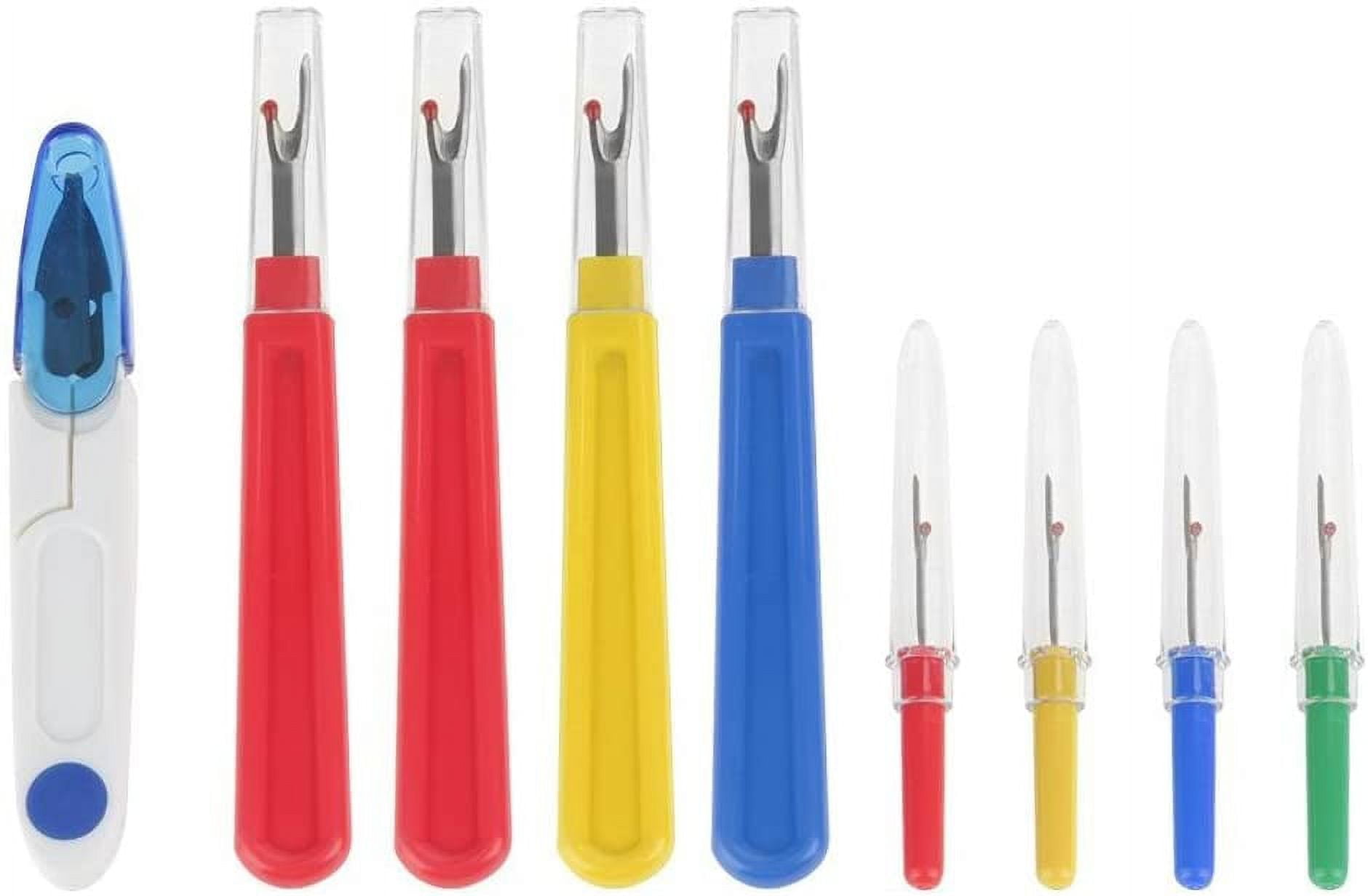 9 in 1 Seam Ripper and Thread Remover Kit Plastic Handle Stitch Sewing ...