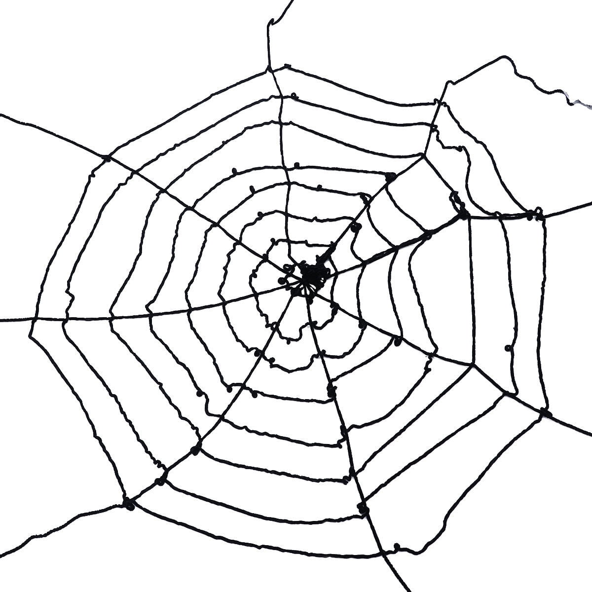 Thread Halloween Spider Web Decoration Reusable Stretchable Spider Web ...