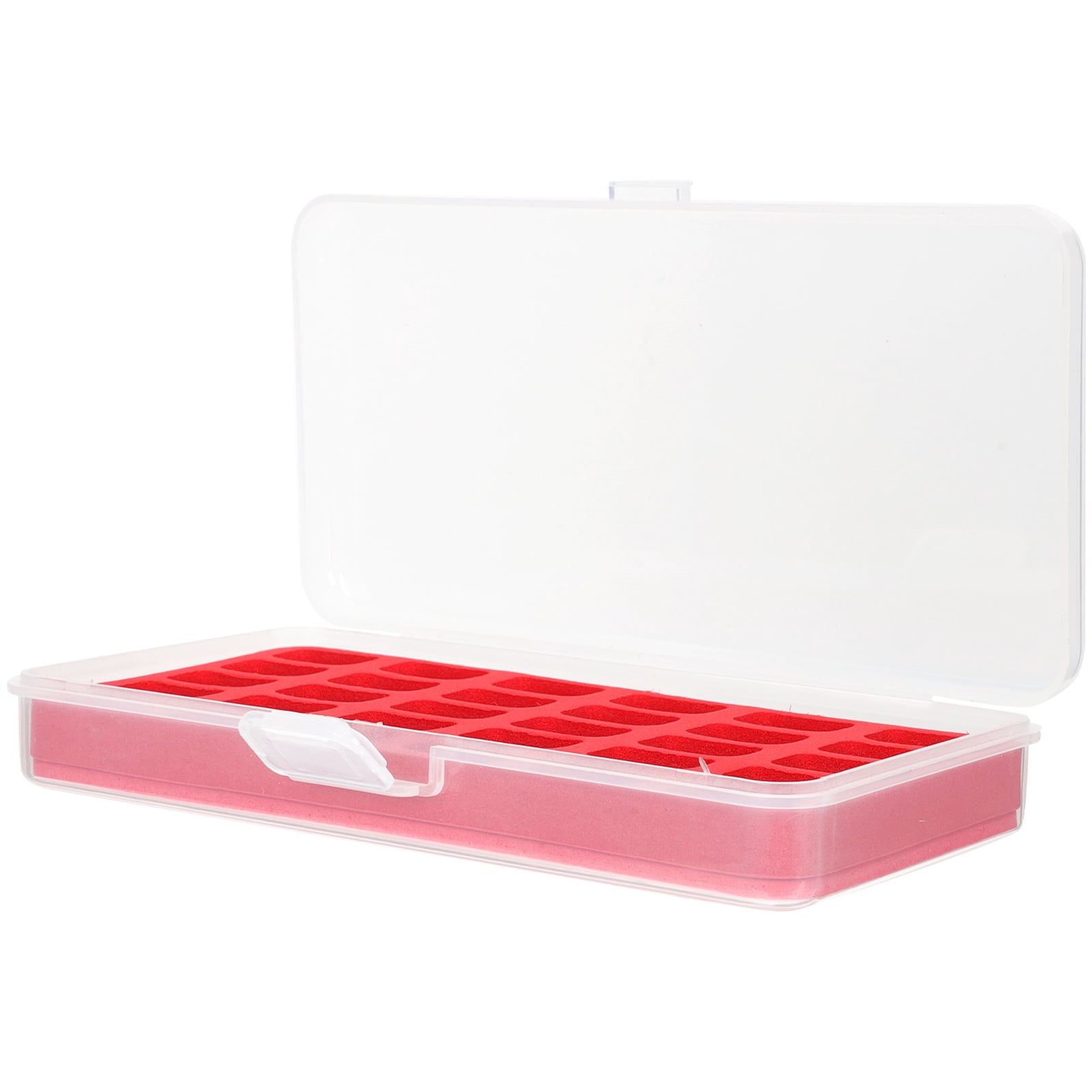 Thread Holder Sewing Assortment Bobbin Case Organizer Red Plastic ...