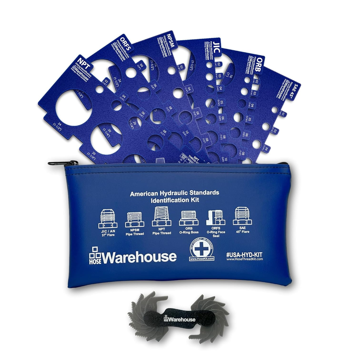 Thread Identification Kit | Includes: Thread Pitch Gauge, Fitting ...