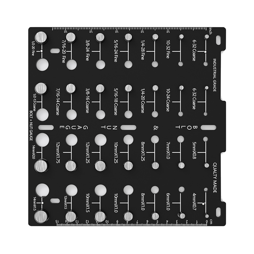 Thread Identifier Thread Tester 28 Nut Bolt Thread Size Checker Screw ...