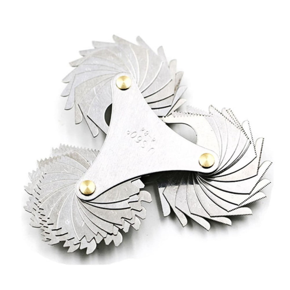 Thread Pitch Cutting Gauge Tool Set U.S 60° 51Pc Measuring Gauge ...