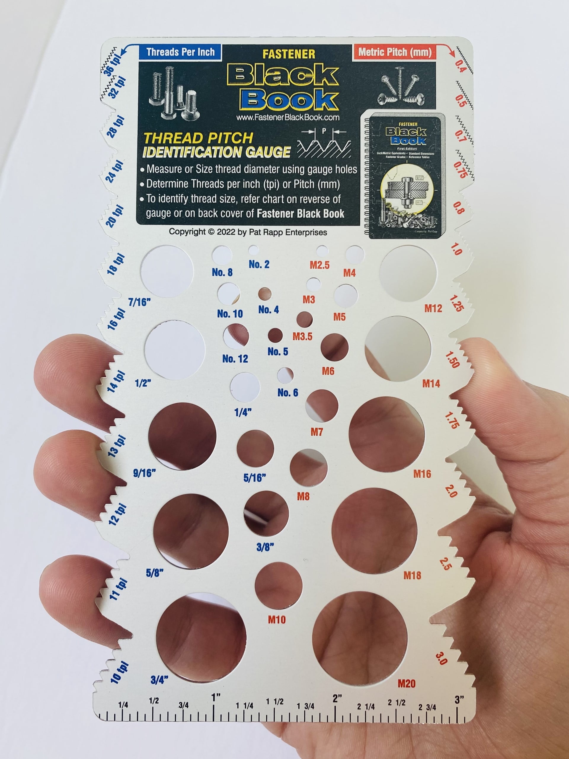 Thread Pitch Identification Gauge - Walmart.com