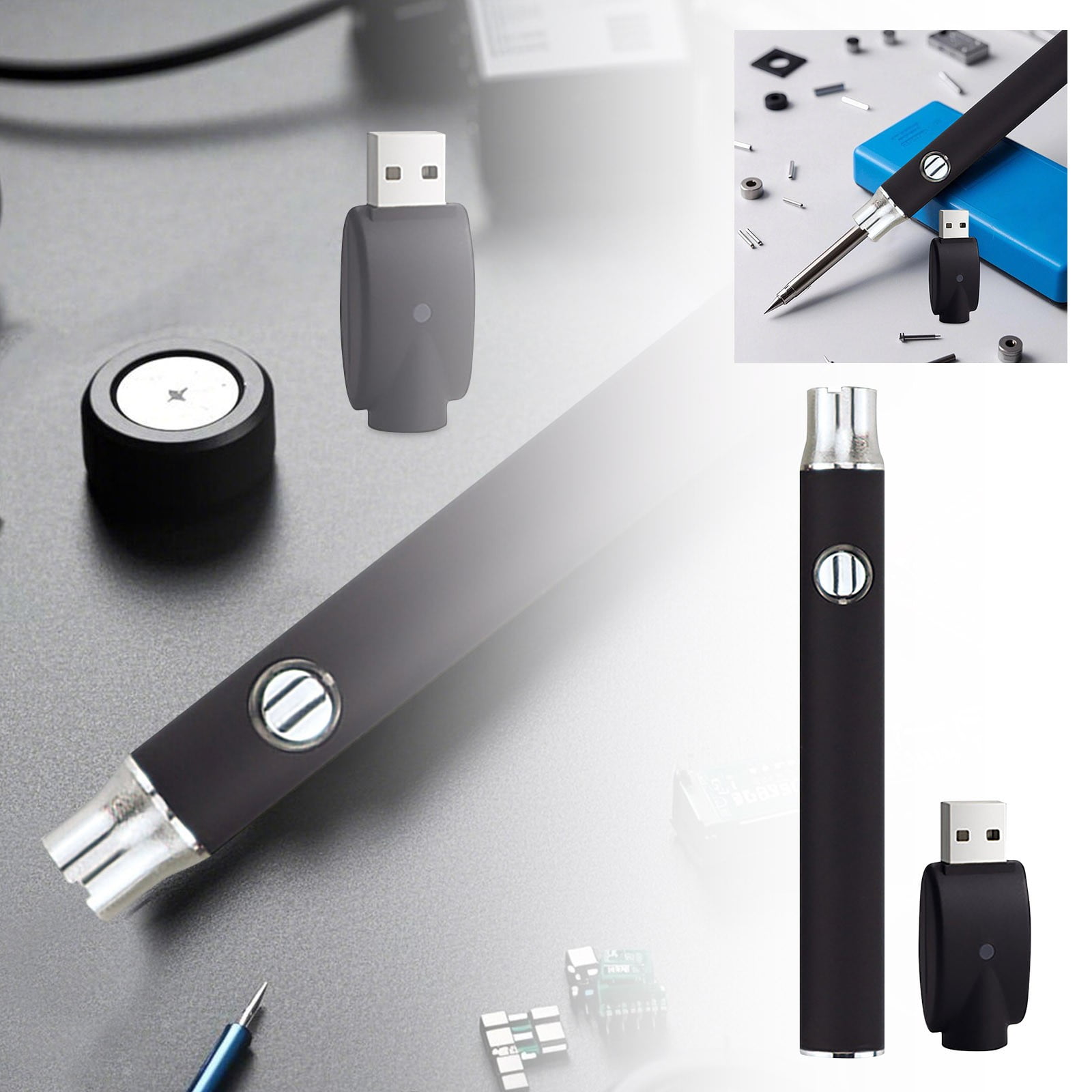 Thread Soldering Kits 3 Gear Adjustable Voltages 350mAh Battery Cart ...