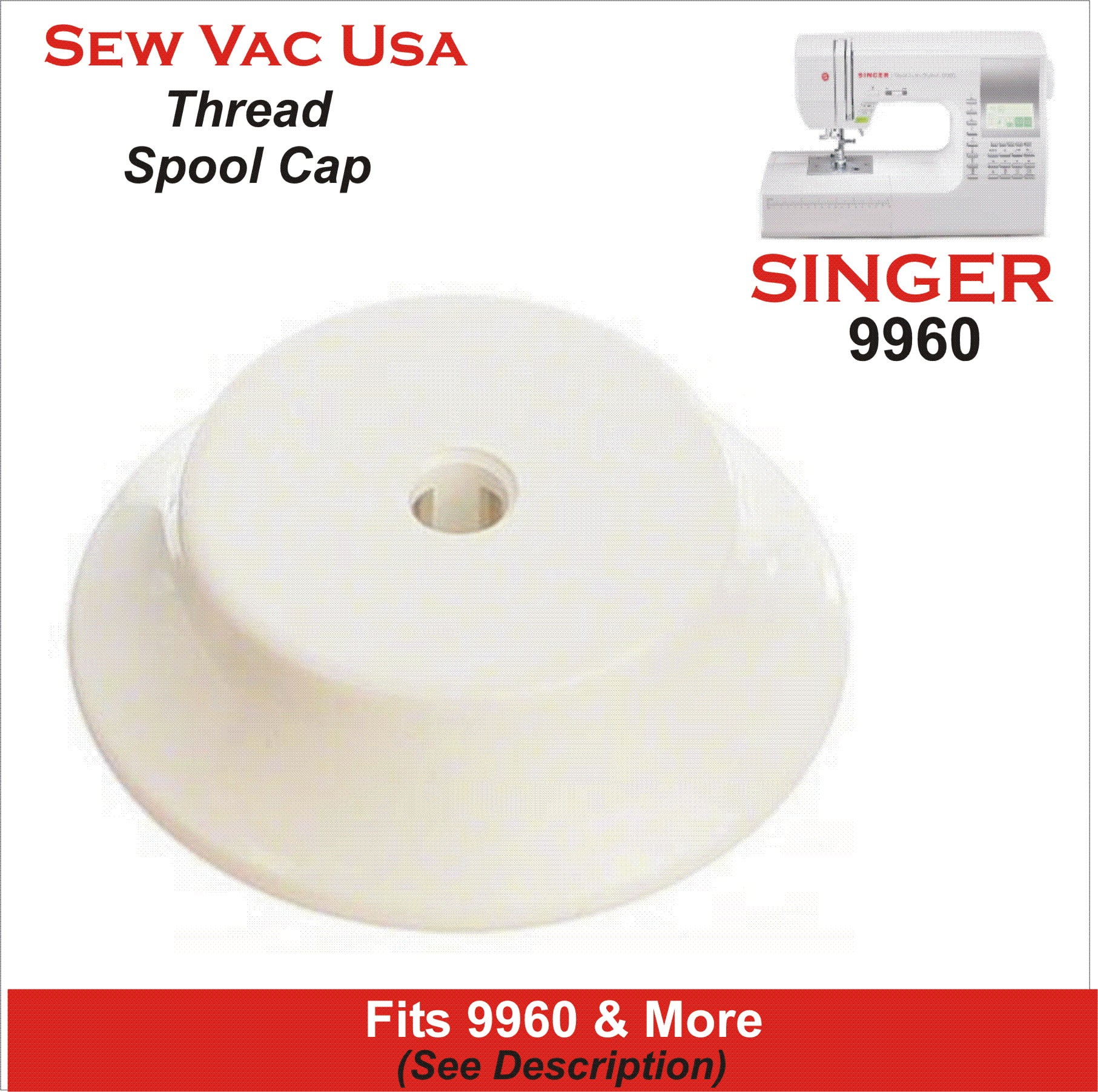 Thread Spool Cap Fits Singer 9960 & More See Description - Walmart.com