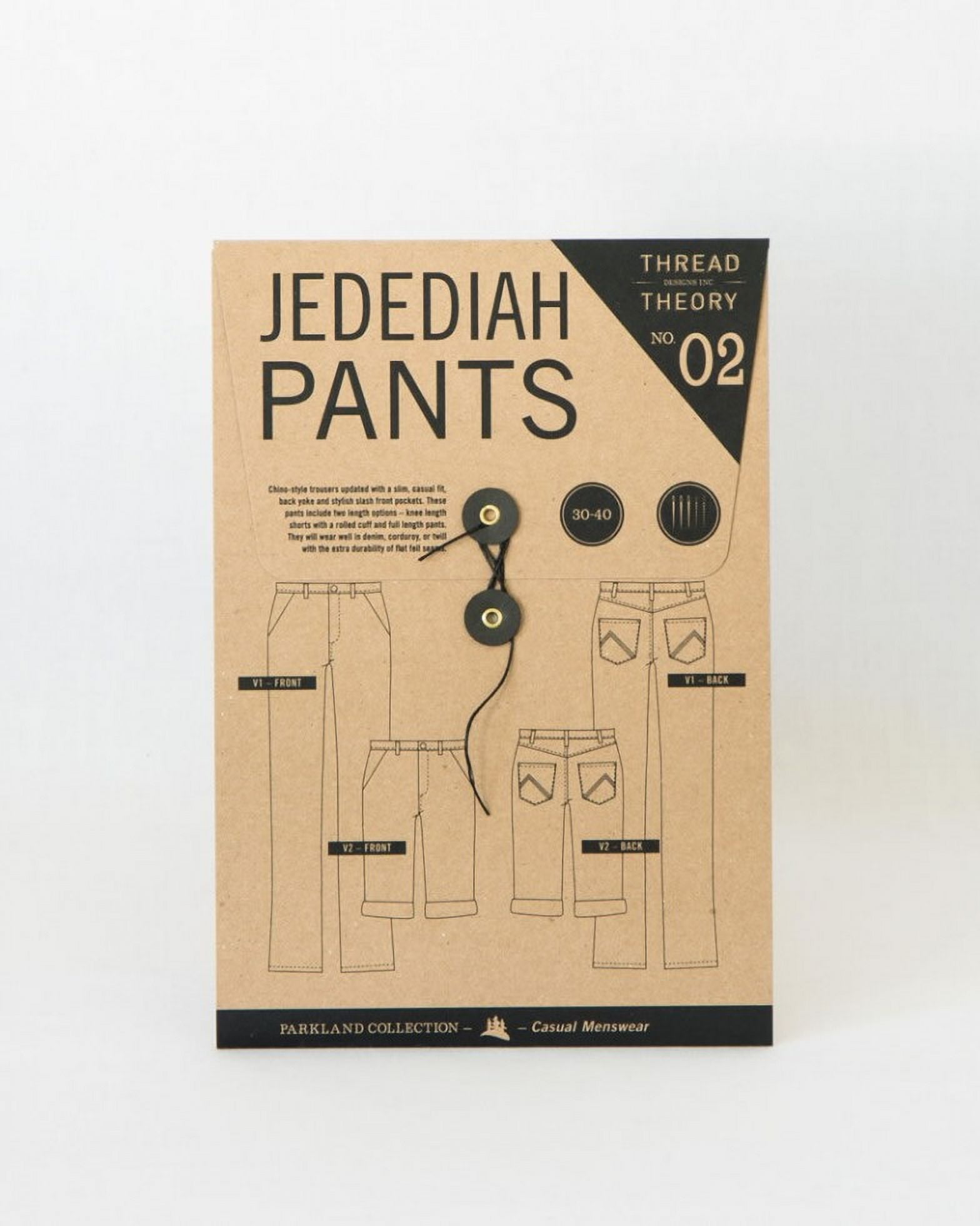 Thread Theory Sewing Pattern Jedediah Pants Men 30 Inch - 40 Inch ...