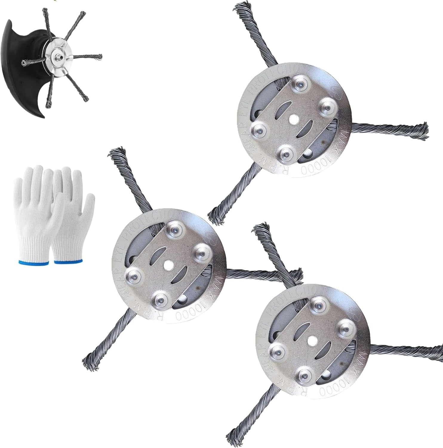 Thread Trimmer Replacement Head, 2025 New Steel Wire Grass Cutting Head ...