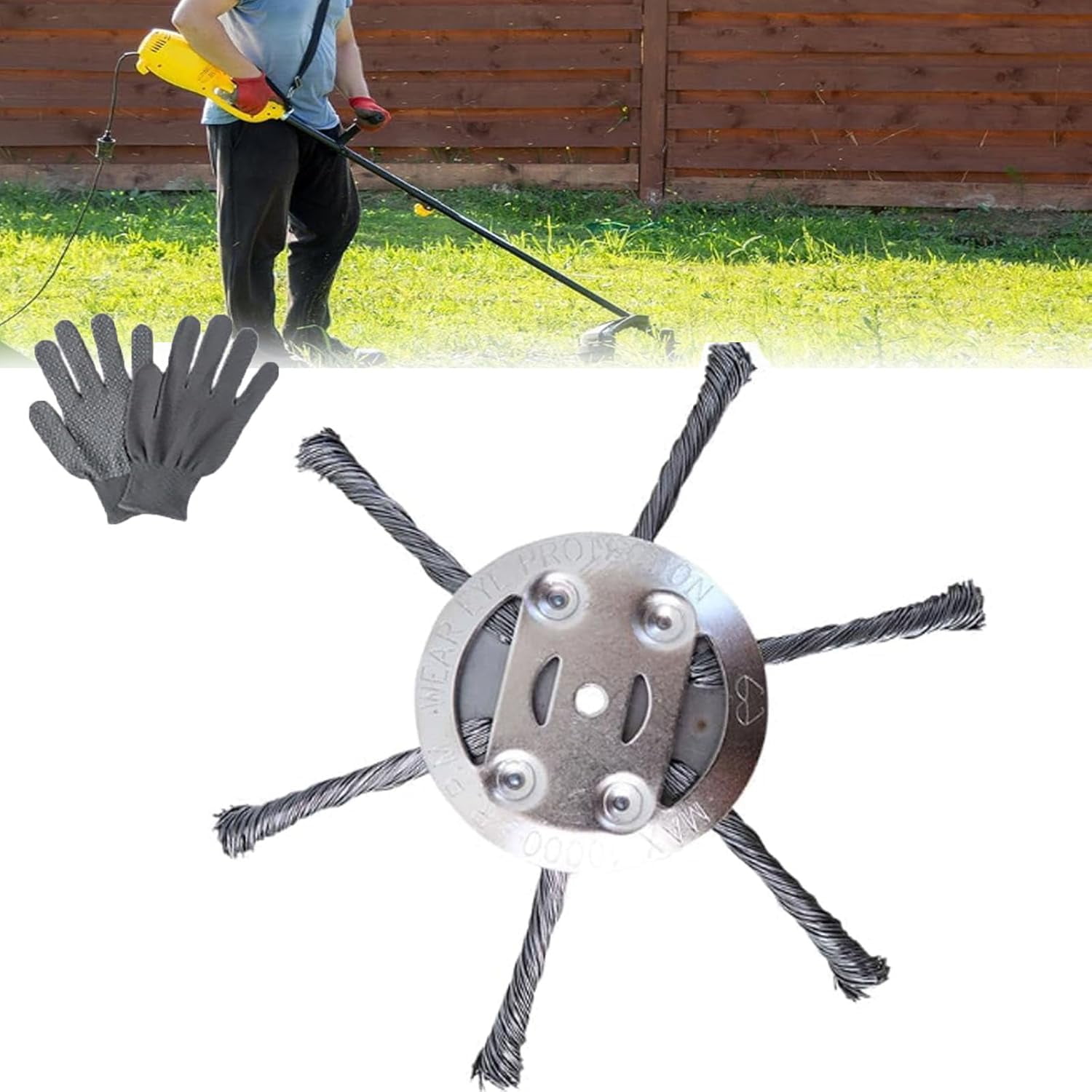 Thread Trimmer Replacement Head, New Steel Wire Grass Cutting Head 6 ...