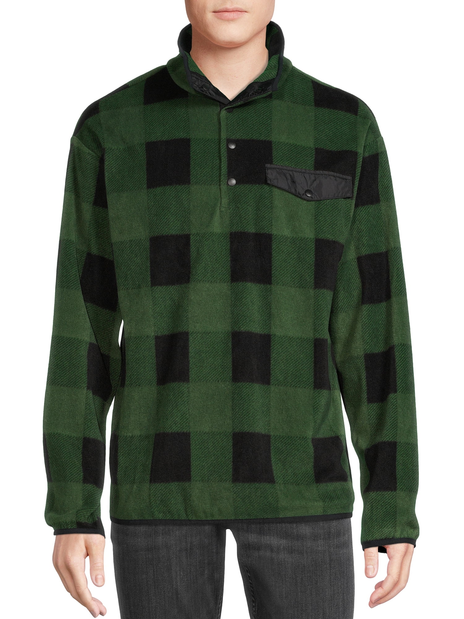 Thread Wave Men’s Polar Fleece Pullover with Long Sleeves - Walmart.com