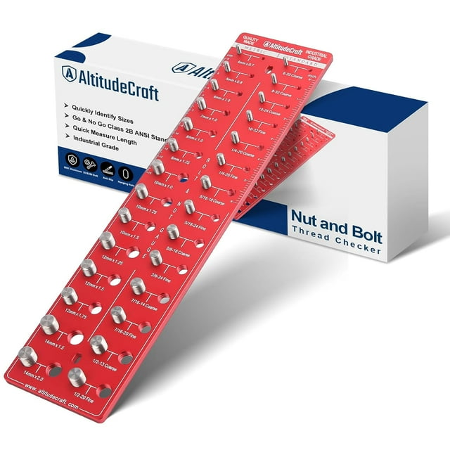 Thread inspector, nut and bolt thread inspector, bolt size and thread ...