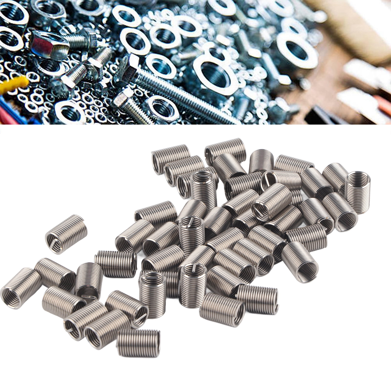 Thread repair kit, 50pcs stainless steel female thread repair plugin ...